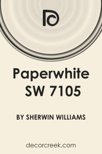 Paperwhite SW 7105 Paint Color by Sherwin Williams - DecorCreek