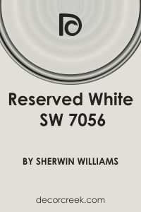 Reserved White SW 7056 Paint Color by Sherwin Williams - DecorCreek