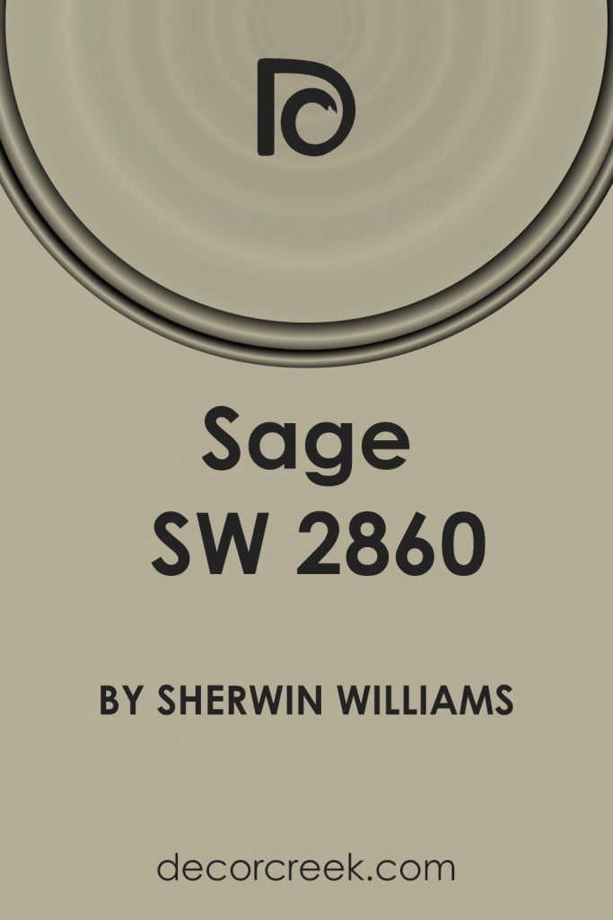 Sage SW 2860 Paint Color by Sherwin Williams - DecorCreek