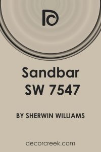 Sandbar SW 7547 Paint Color by Sherwin Williams - DecorCreek