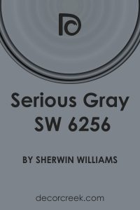 Serious Gray SW 6256 Paint Color by Sherwin Williams - DecorCreek