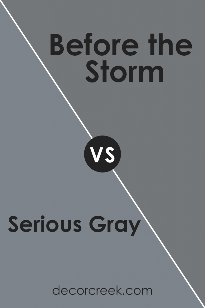 Serious Gray SW 6256 Paint Color by Sherwin Williams - DecorCreek
