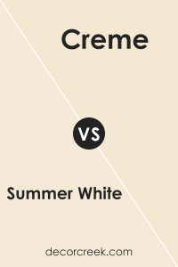 Summer White SW 7557 Paint Color by Sherwin Williams - DecorCreek