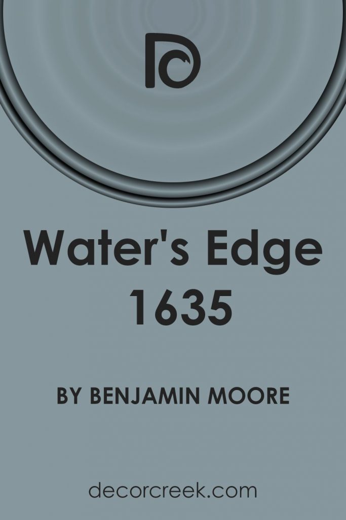 Water's Edge 1635 Paint Color by Benjamin Moore - DecorCreek