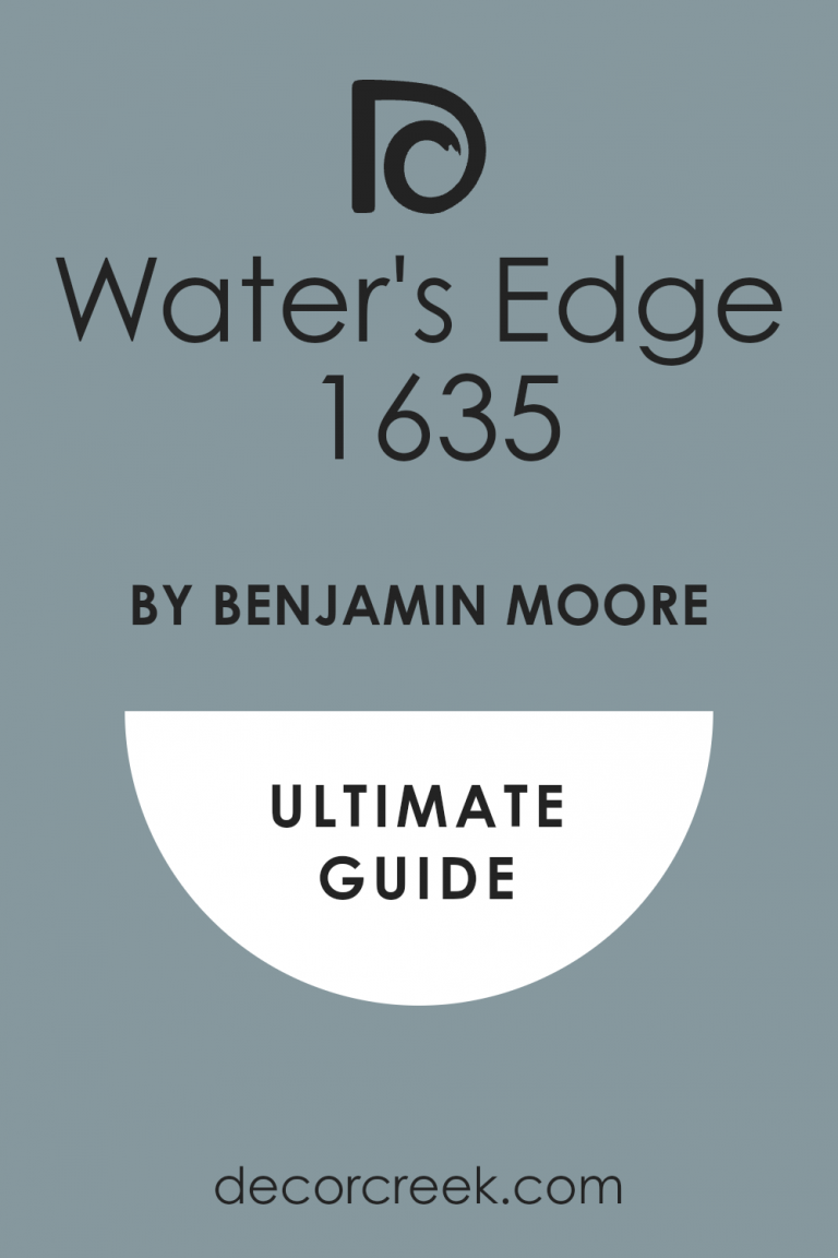 Water's Edge 1635 Paint Color by Benjamin Moore - DecorCreek