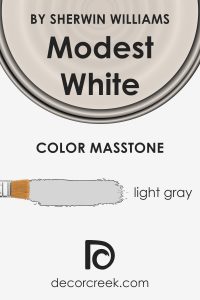 Modest White SW 6084 Paint Color by Sherwin Williams - DecorCreek