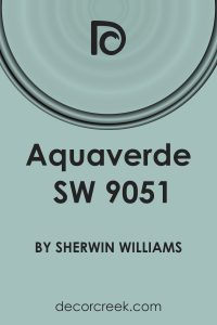 Aquaverde SW 9051 Paint Color by Sherwin Williams - DecorCreek
