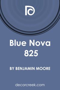 Blue Nova 825 Paint Color by Benjamin Moore - DecorCreek