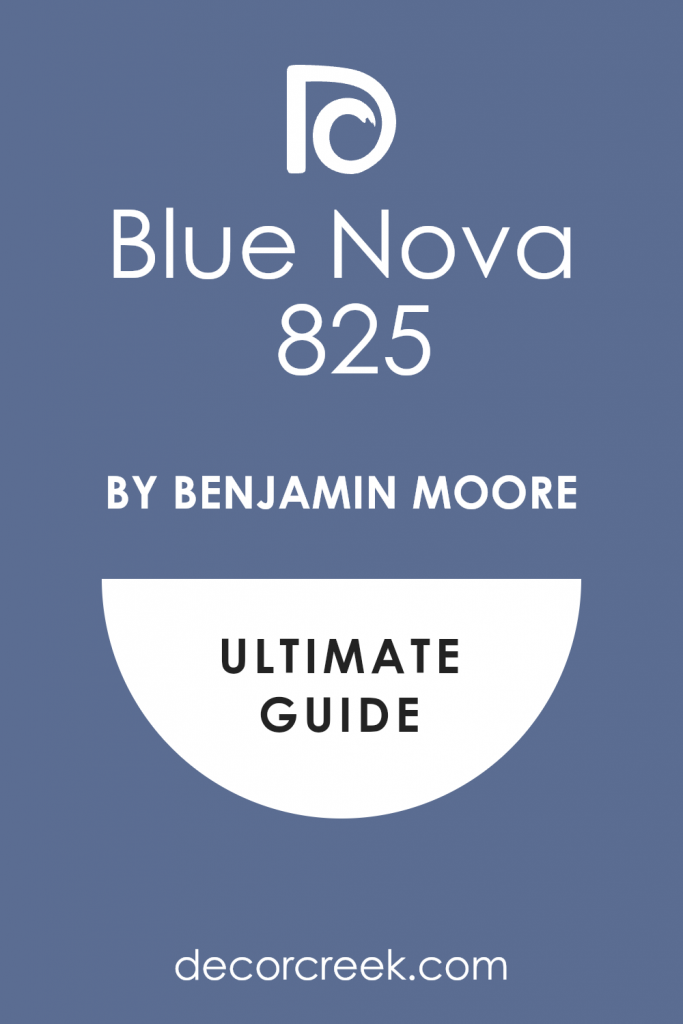 Blue Nova 825 Paint Color by Benjamin Moore - DecorCreek