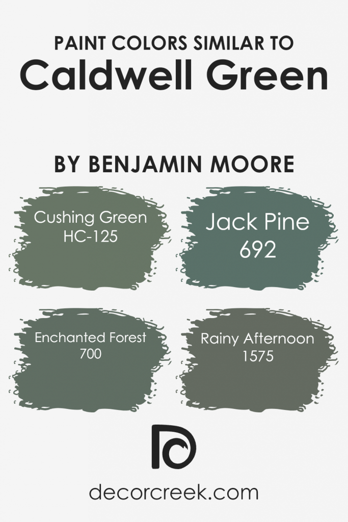 Caldwell Green HC-124 Paint Color by Benjamin Moore - DecorCreek