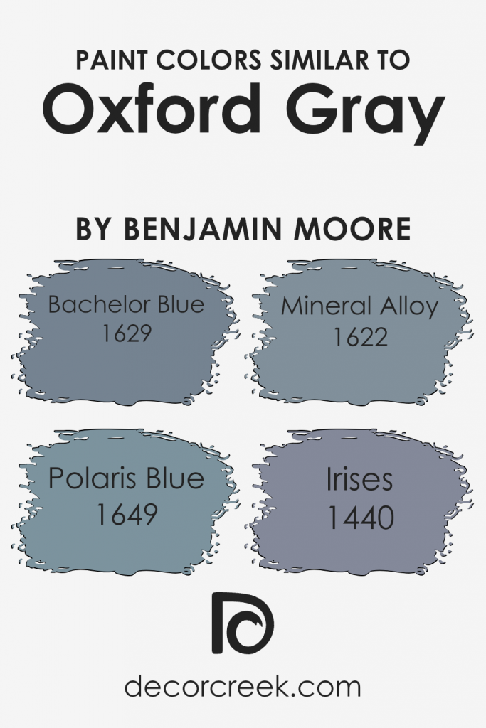 Oxford Gray 2128-40 Paint Color by Benjamin Moore - DecorCreek