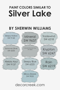 Silver Lake SW 9633 Paint Color by Sherwin Williams - DecorCreek