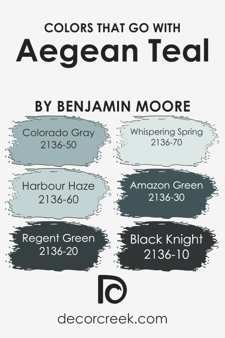 Aegean Teal 2136-40 Paint Color by Benjamin Moore - DecorCreek