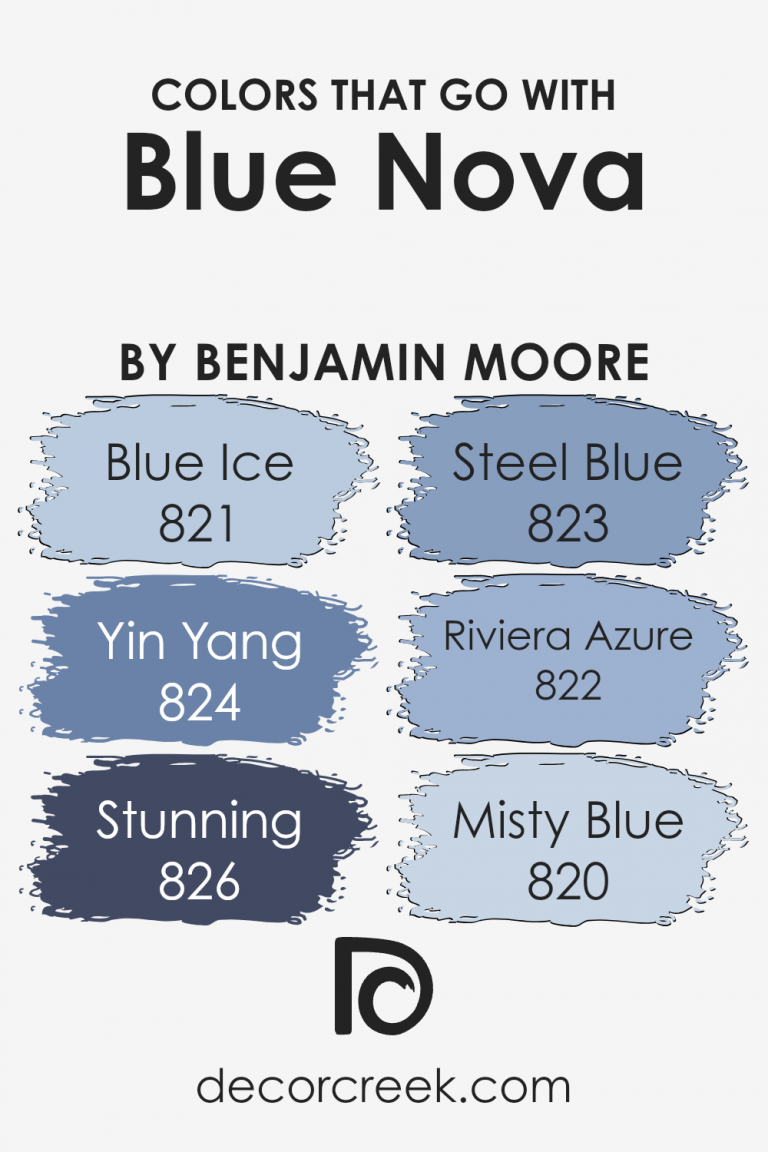 Blue Nova 825 Paint Color by Benjamin Moore - DecorCreek