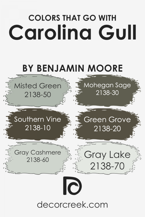Carolina Gull 2138-40 Paint Color by Benjamin Moore - DecorCreek