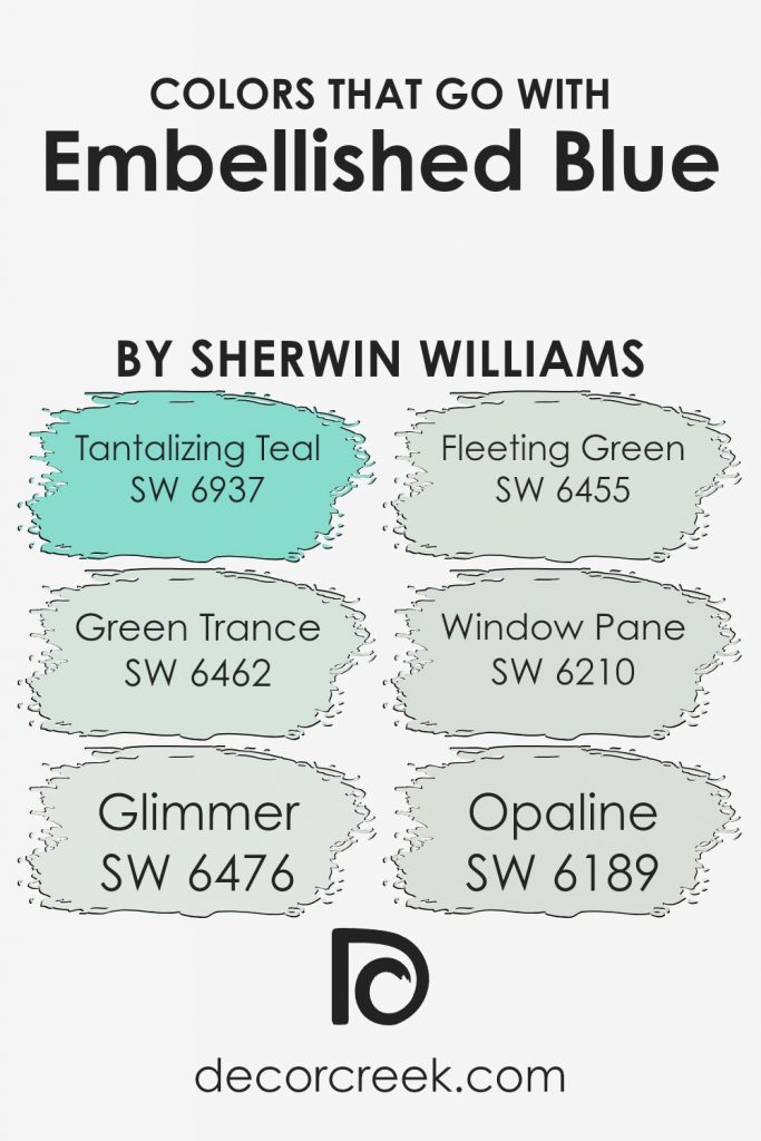 Embellished Blue SW 6749 Paint Color by Sherwin Williams - DecorCreek