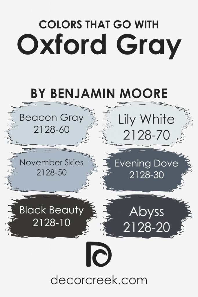 Oxford Gray 2128-40 Paint Color by Benjamin Moore - DecorCreek