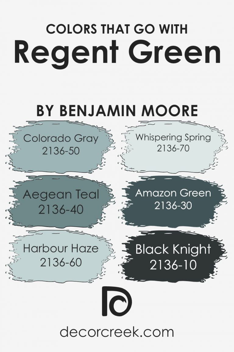 Regent Green 2136-20 Paint Color by Benjamin Moore - DecorCreek