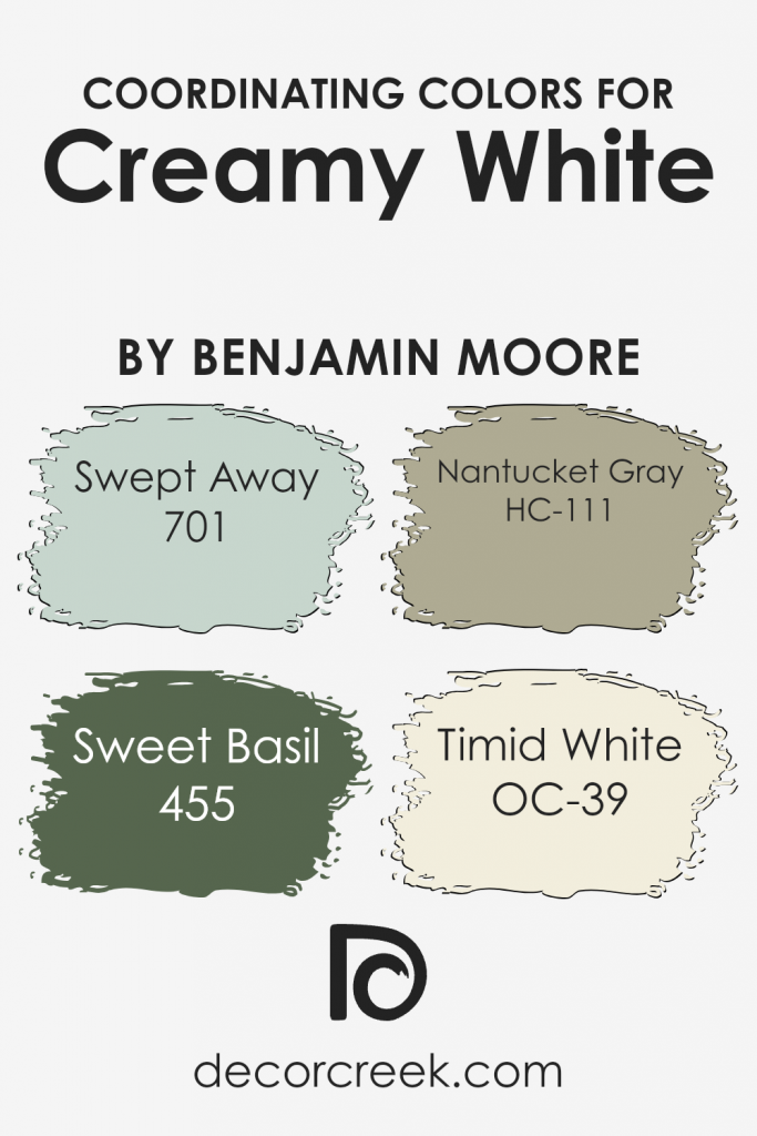Creamy White OC-7 Paint Color by Benjamin Moore - DecorCreek
