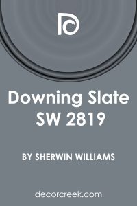 Downing Slate SW 2819 Paint Color by Sherwin Williams - DecorCreek