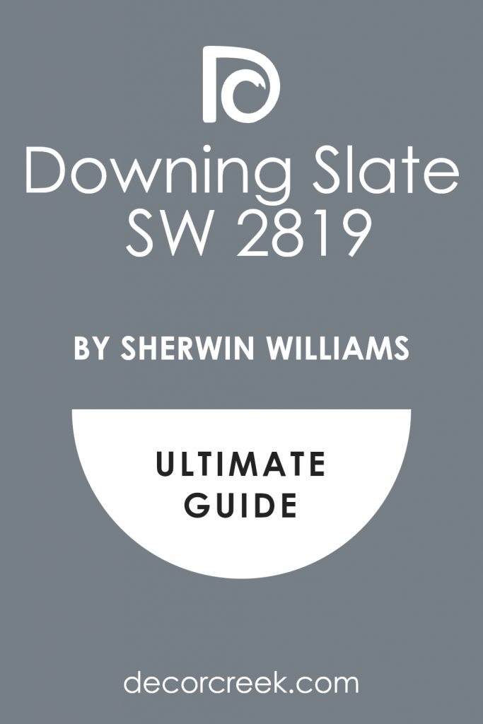 Downing Slate SW 2819 Paint Color by Sherwin Williams - DecorCreek