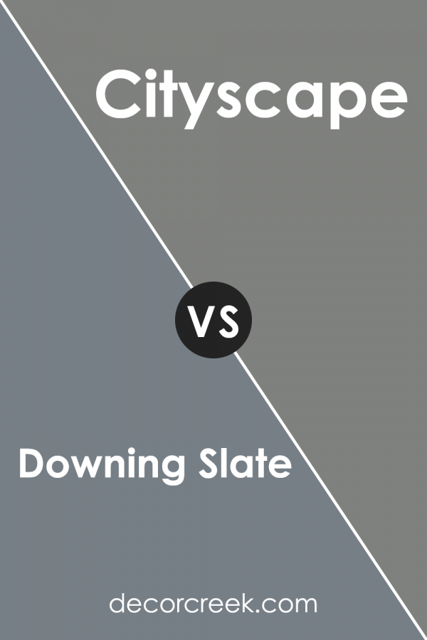 Downing Slate SW 2819 Paint Color by Sherwin Williams - DecorCreek