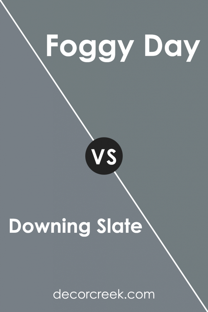 Downing Slate SW 2819 Paint Color by Sherwin Williams - DecorCreek