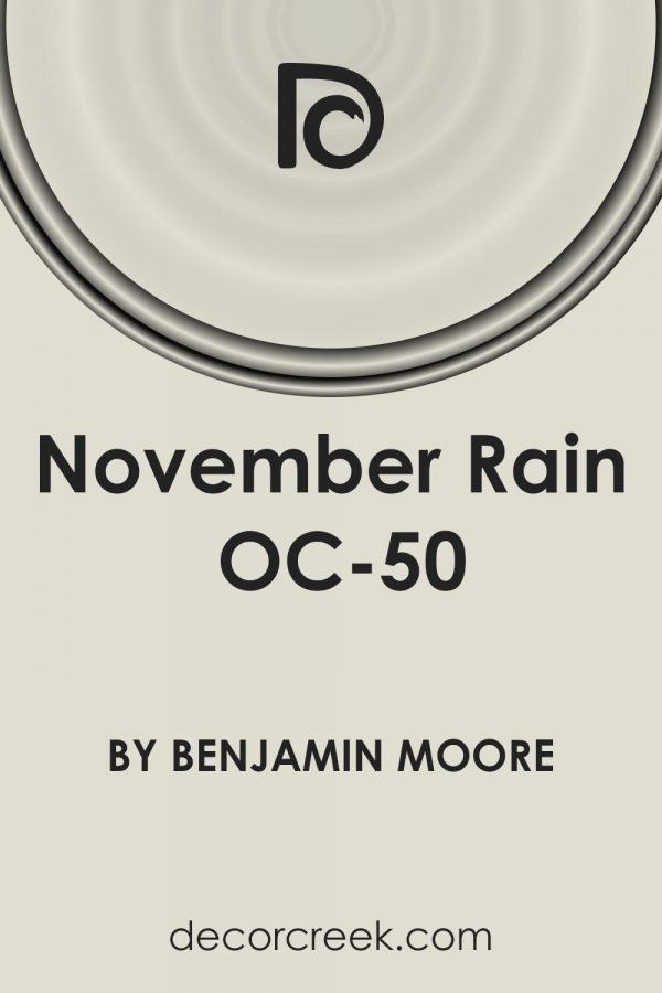 November Rain OC-50 Paint Color by Benjamin Moore - DecorCreek