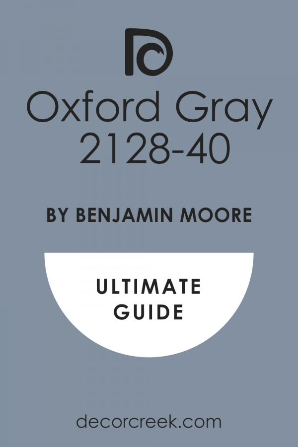 Oxford Gray 2128-40 Paint Color by Benjamin Moore - DecorCreek