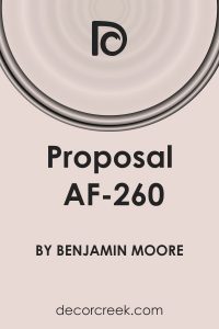 Proposal AF-260 Paint Color by Benjamin Moore - DecorCreek