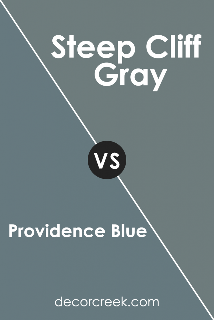Providence Blue 1636 Paint Color by Benjamin Moore - DecorCreek