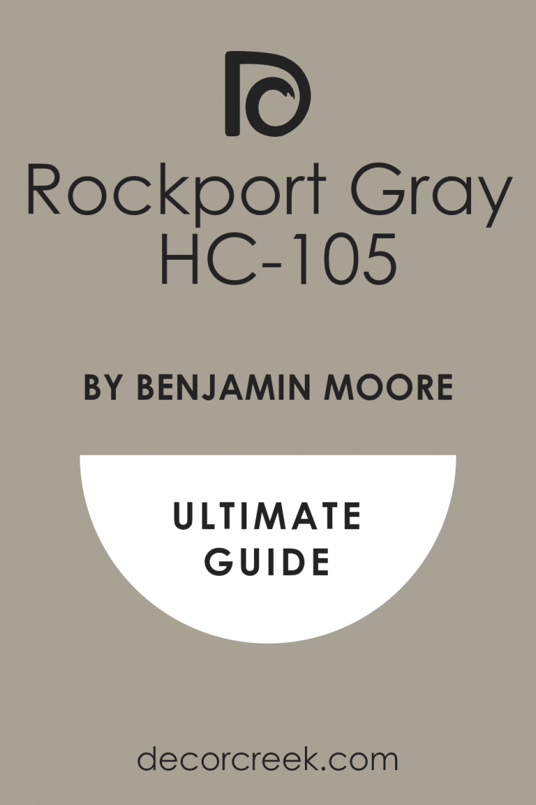 Rockport Gray HC-105 Paint Color by Benjamin Moore - DecorCreek