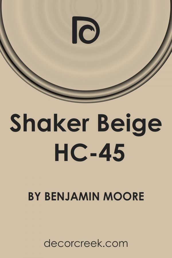 Shaker Beige HC-45 Paint Color by Benjamin Moore - DecorCreek