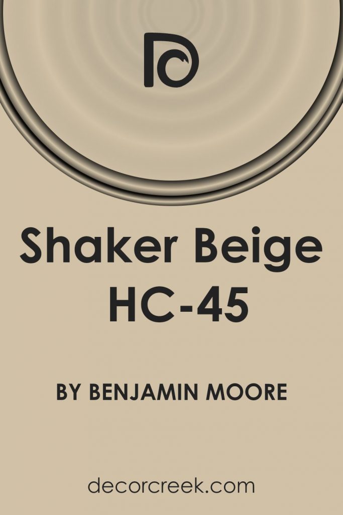 Shaker Beige HC-45 Paint Color by Benjamin Moore - DecorCreek