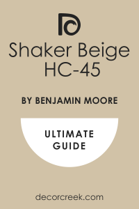 Shaker Beige HC-45 Paint Color by Benjamin Moore - DecorCreek