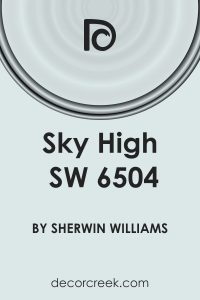 Sky High SW 6504 Paint Color by Sherwin Williams - DecorCreek