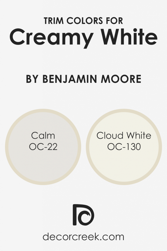 Creamy White OC-7 Paint Color by Benjamin Moore - DecorCreek