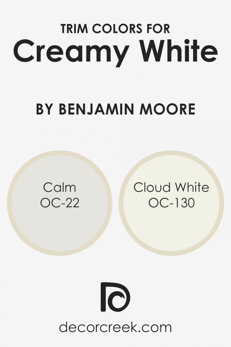 Creamy White OC-7 Paint Color by Benjamin Moore - DecorCreek