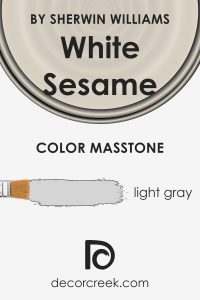 White Sesame SW 9586 Paint Color by Sherwin Williams - DecorCreek