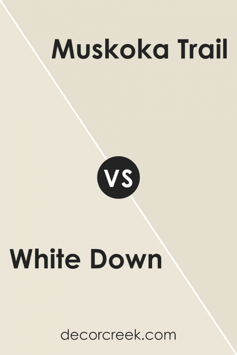 White Down OC-131 Paint Color by Benjamin Moore - DecorCreek