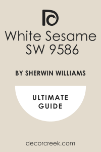White Sesame SW 9586 Paint Color by Sherwin Williams - DecorCreek