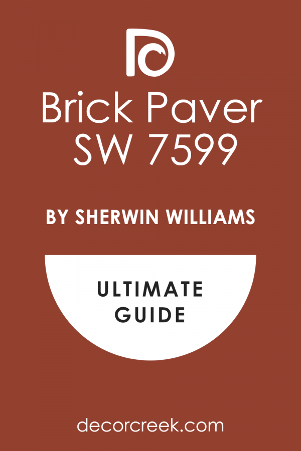 Brick Paver SW 7599 Paint Color by Sherwin Williams - DecorCreek