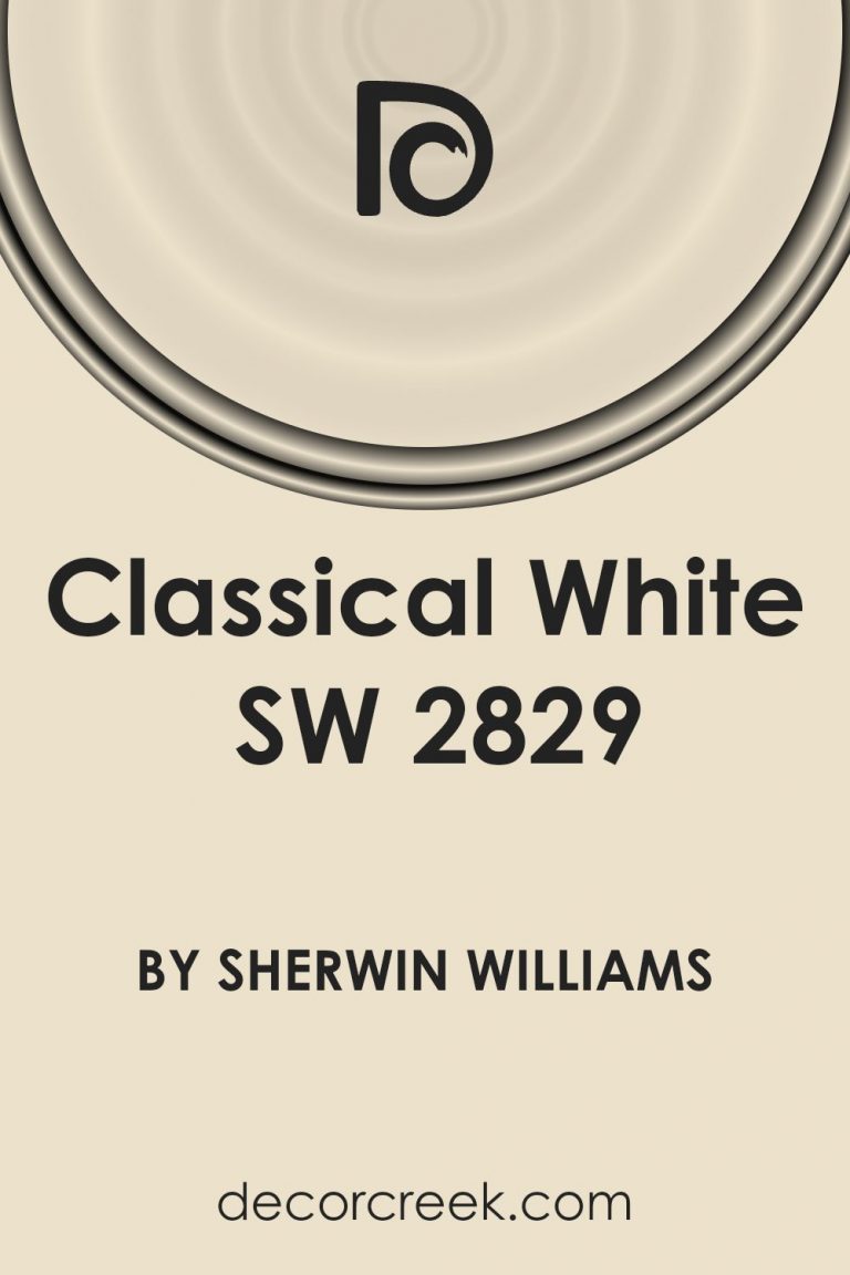 Classical White SW 2829 Paint Color by Sherwin Williams - DecorCreek