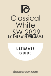 Classical White SW 2829 Paint Color by Sherwin Williams - DecorCreek