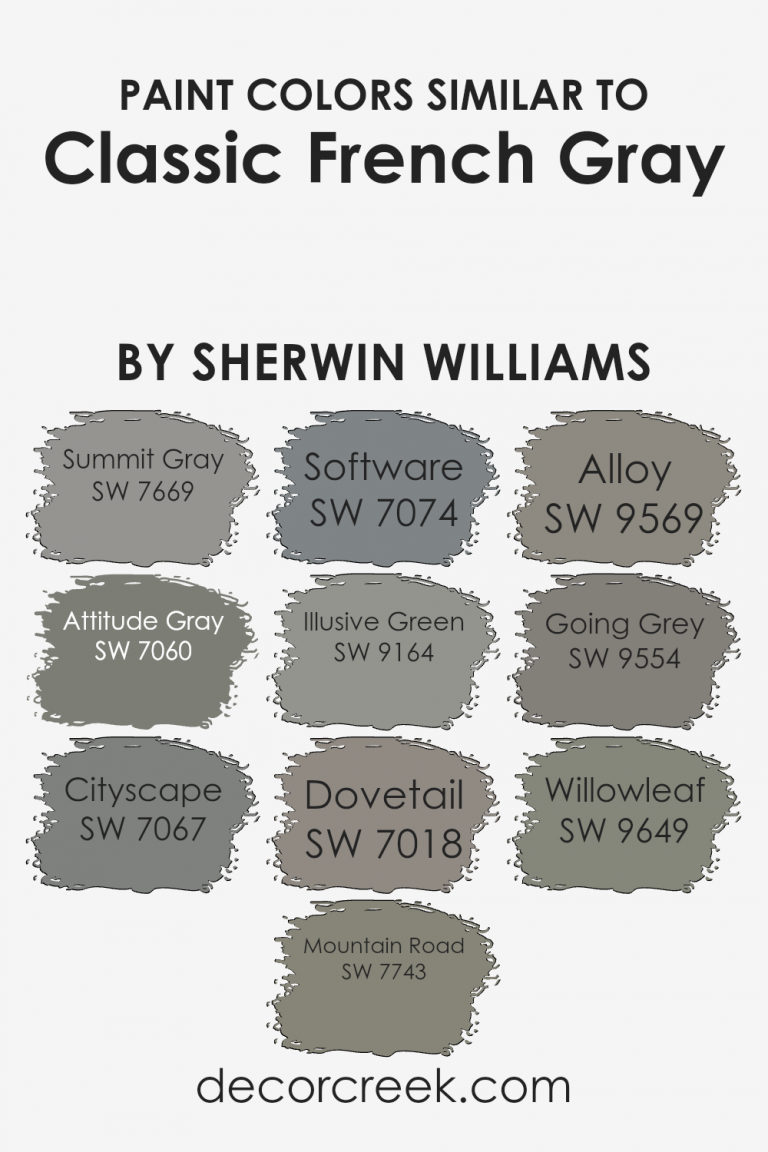 Classic French Gray SW 0077 Paint Color by Sherwin Williams - DecorCreek