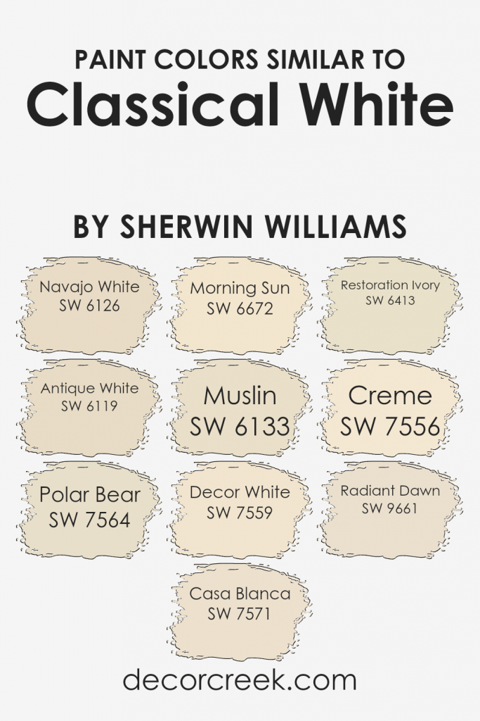 Classical White SW 2829 Paint Color by Sherwin Williams - DecorCreek