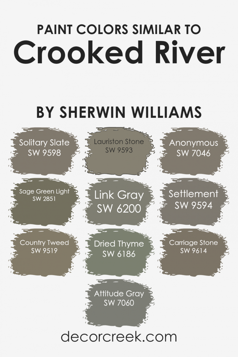 Crooked River SW 9524 Paint Color by Sherwin Williams - DecorCreek