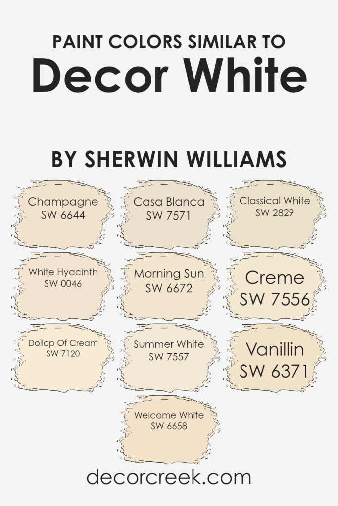 Decor White SW 7559 Paint Color by Sherwin Williams - DecorCreek