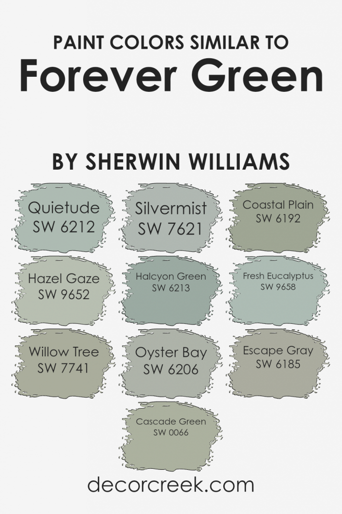 Forever Green SW 9653 Paint Color by Sherwin Williams - DecorCreek