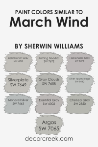 March Wind SW 7668 Paint Color by Sherwin Williams - DecorCreek